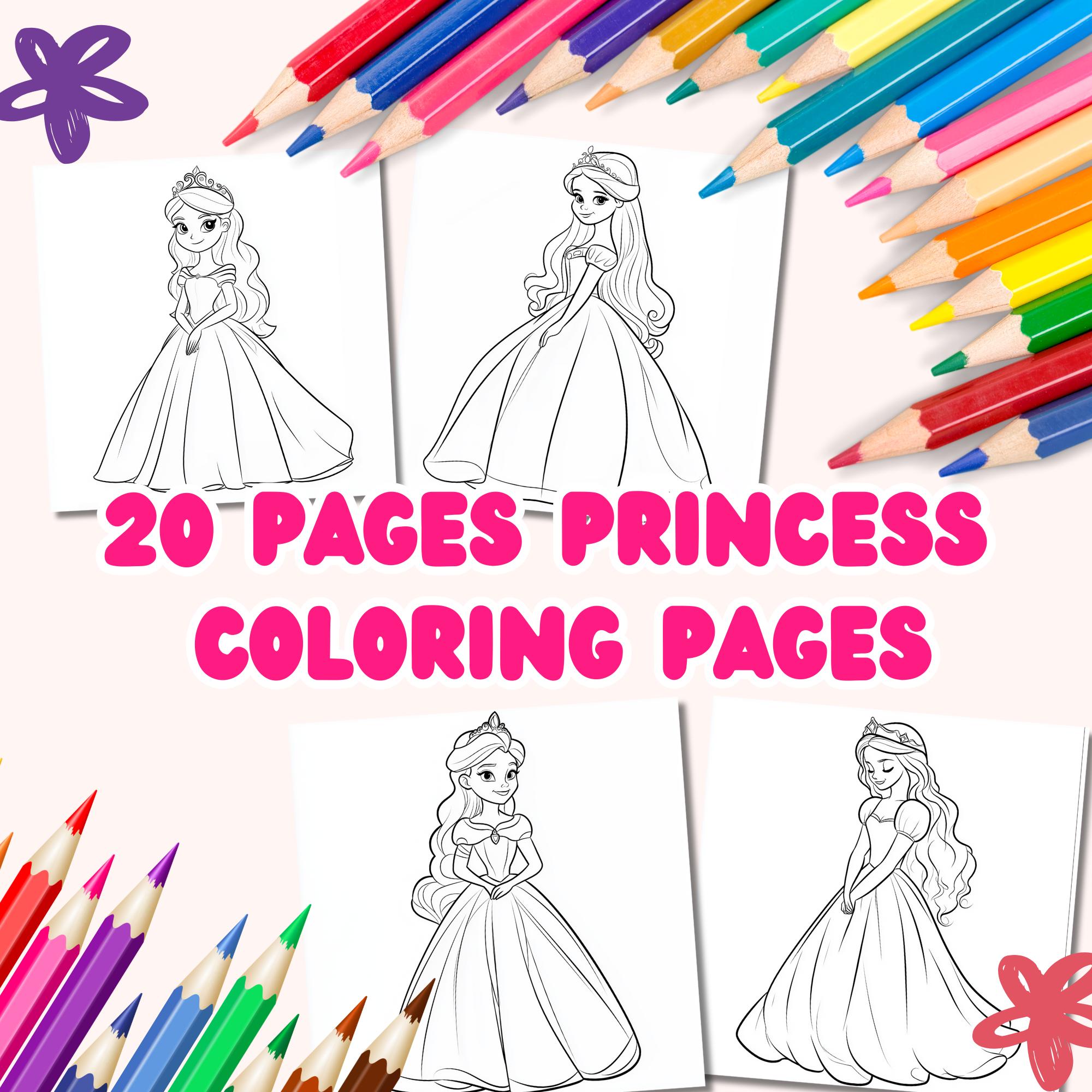 20 Princess Coloring Pages for Kids | Fairy Tale Coloring | Princess ...