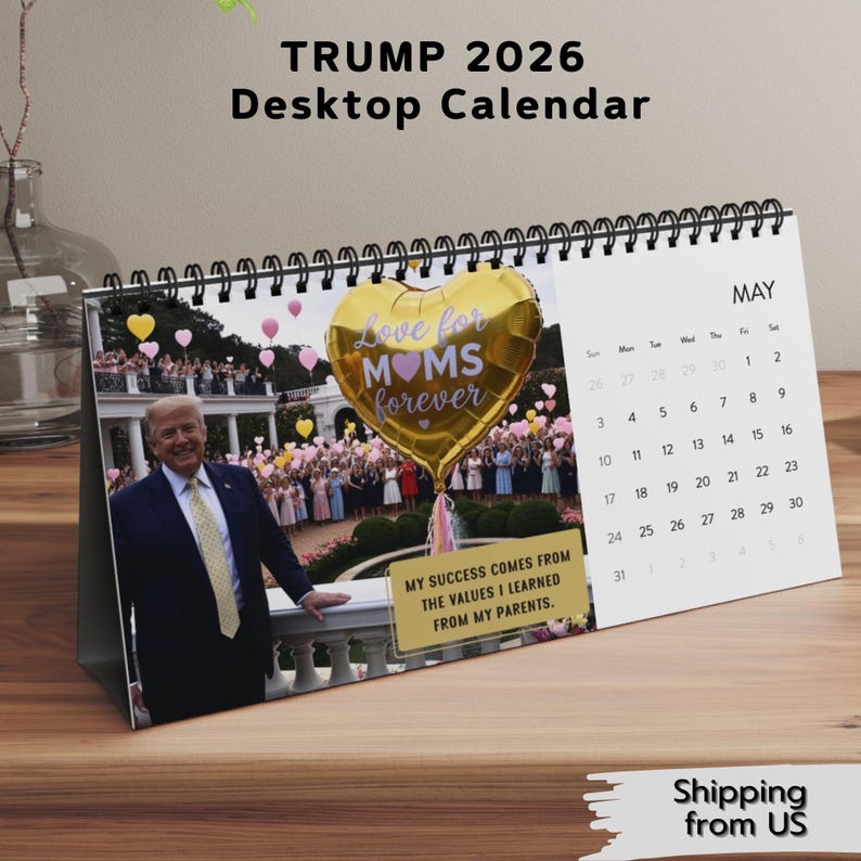 Trump 2026 Desktop Calendar: Patriotic MAGA Desk Planner - Etsy