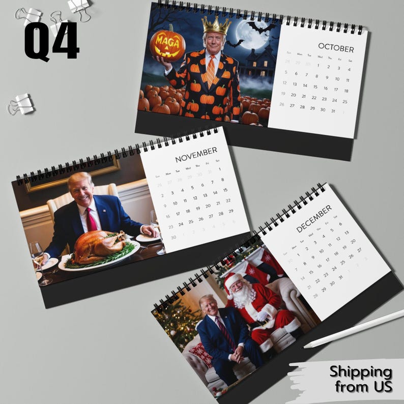 Trump 2026 Desktop Calendar: Patriotic MAGA Desk Planner - Etsy