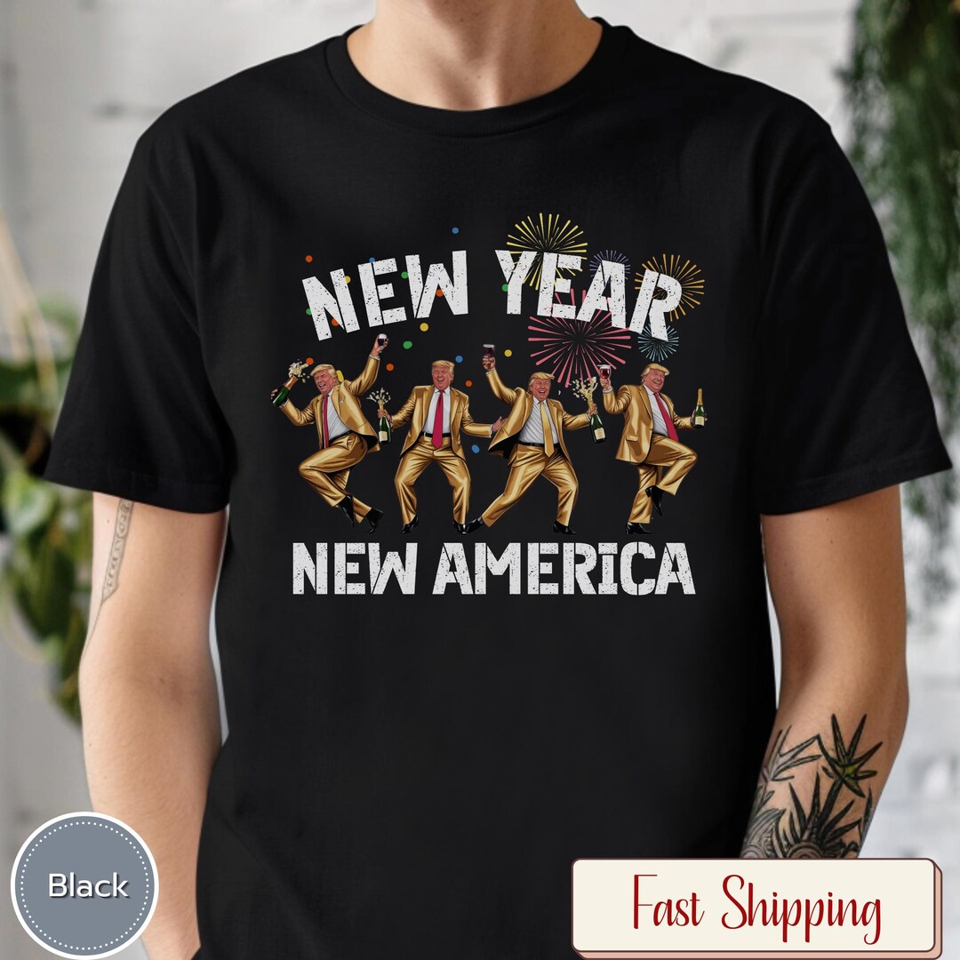 Funny Trump Dance Tee: Patriotic New Year Bella+canvas 3001 Shirt - Etsy