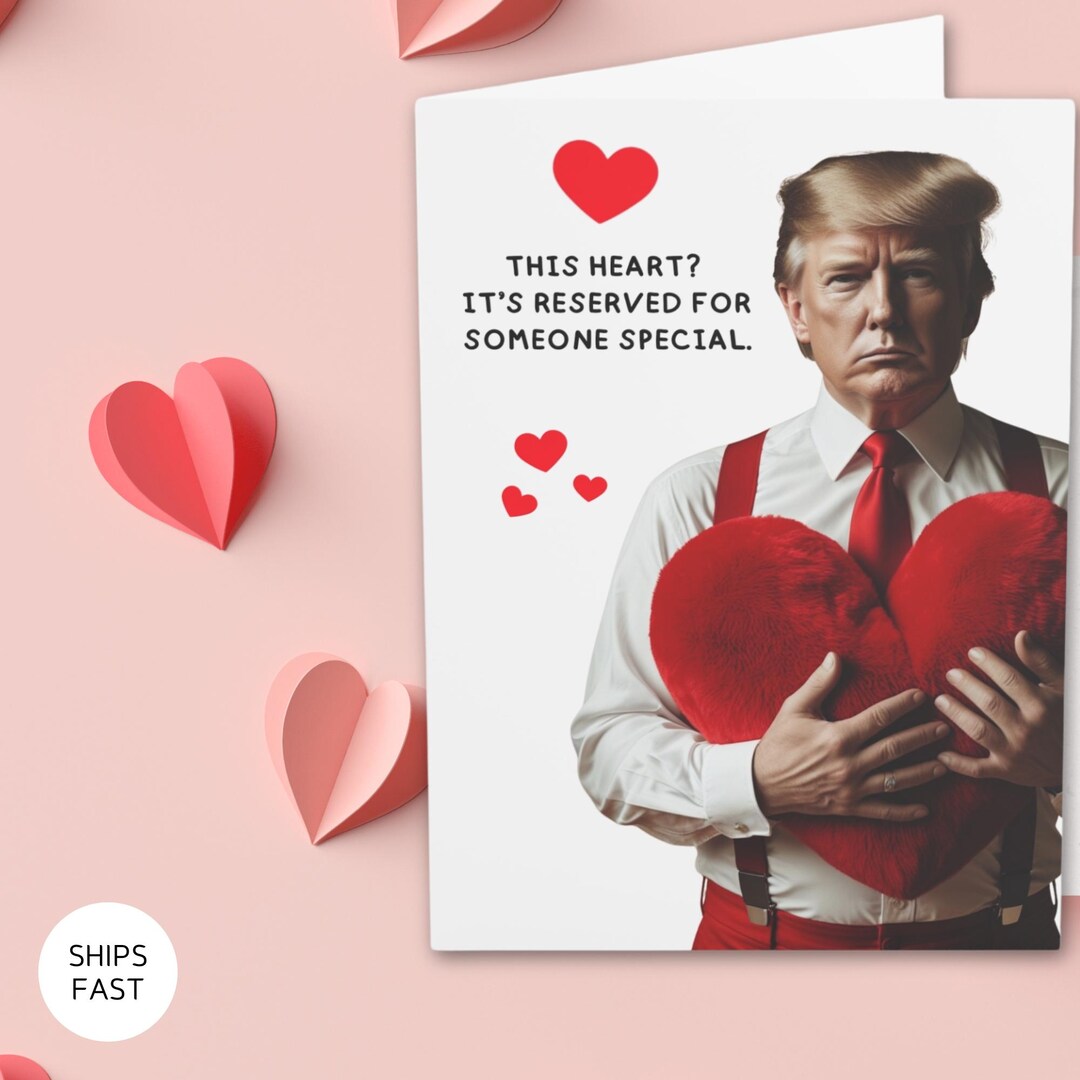 Funny Trump Valentine's Day Card: Political Love Gift - Etsy Australia