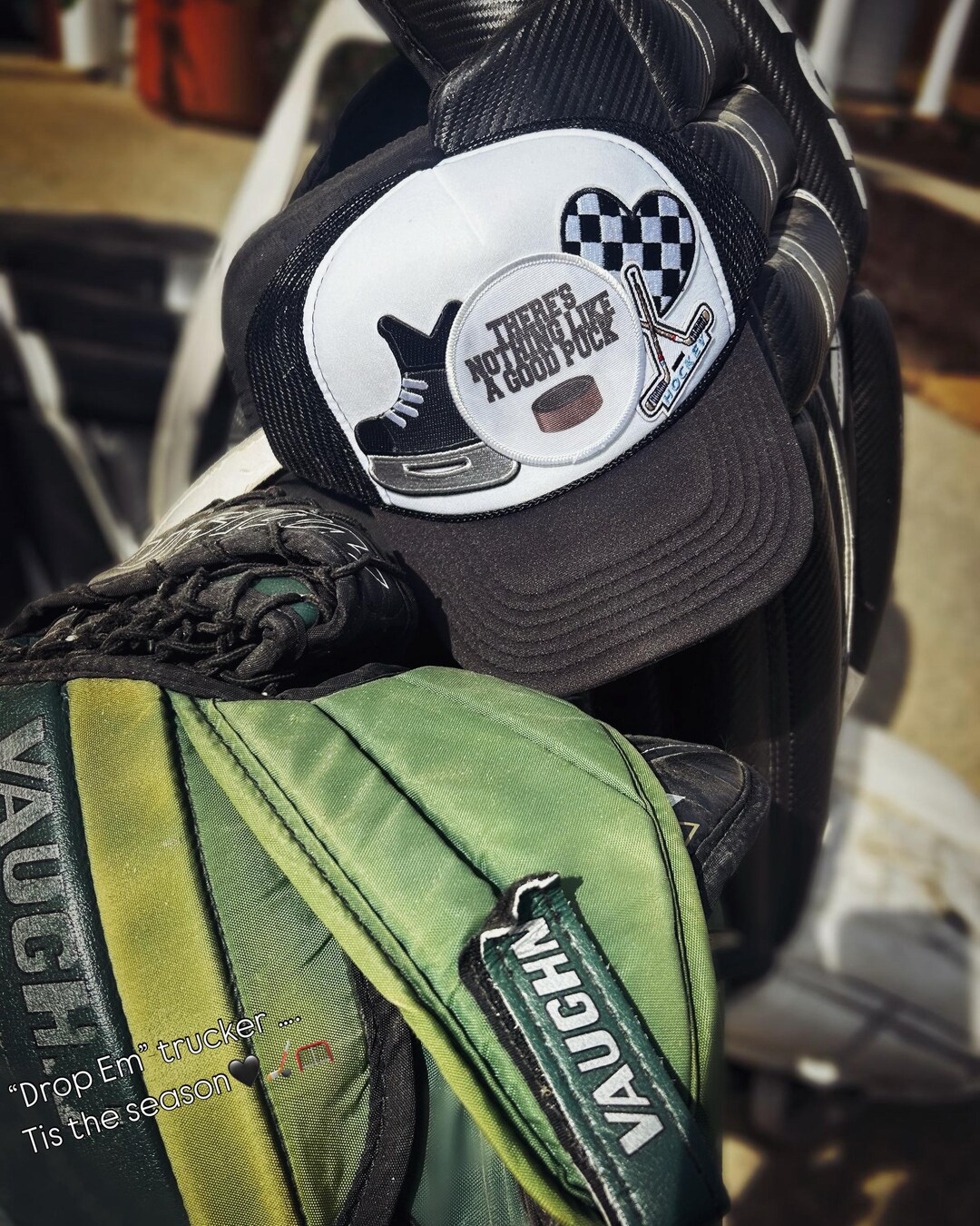 Hockey Life Trucker,personalized Hockey Game Day Hat, Puck Life, Hockey ...