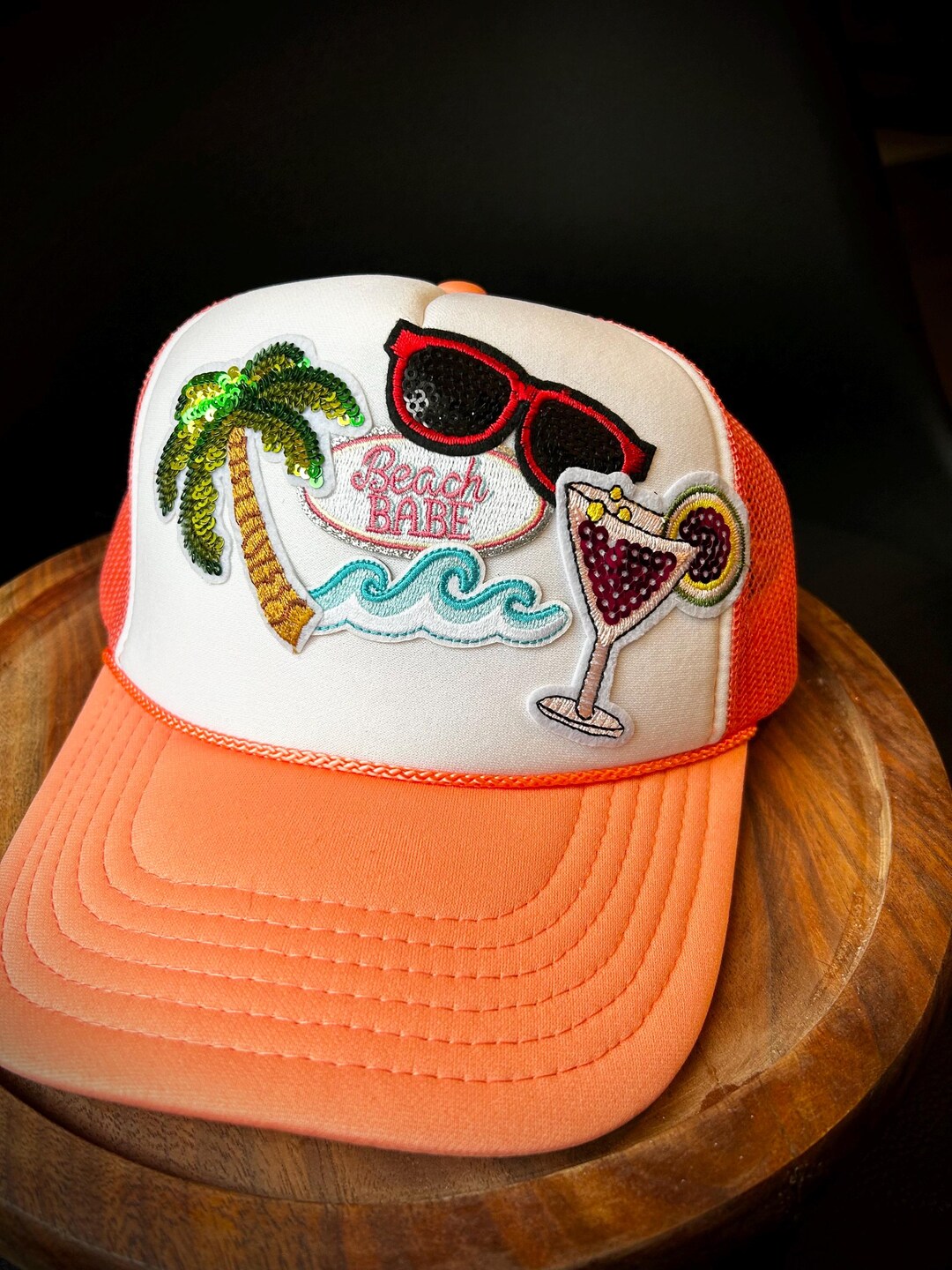 Beach Waves Trucker Hat, Custom Beach Hat, Fun in the Sun, Beach Days ...