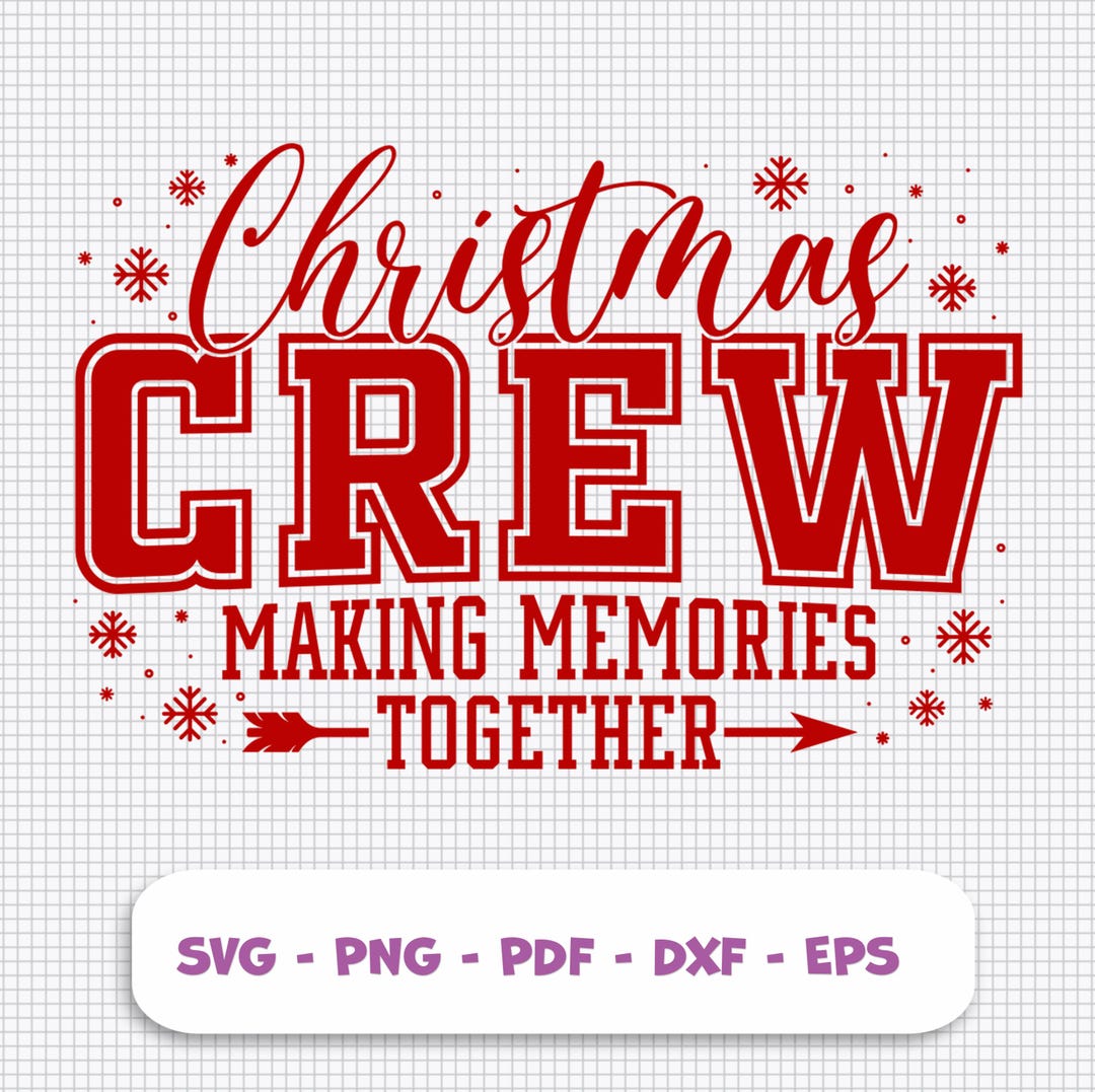 Christmas Crew Svg, Family Christmas Svg, Retro Christmas Svg ...