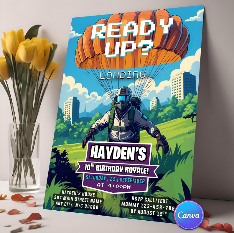 Bruh You In? Epic Birthday Royale Invitation, Bruh Birthday Invitation ...