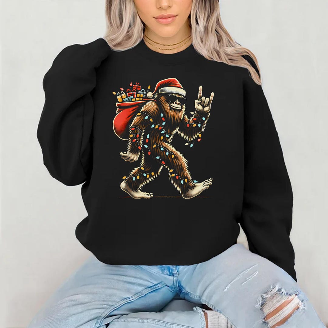 Funny Bigfoot Christmas Sweater , Sasquatch Christmas Shirt, Gifts - Etsy