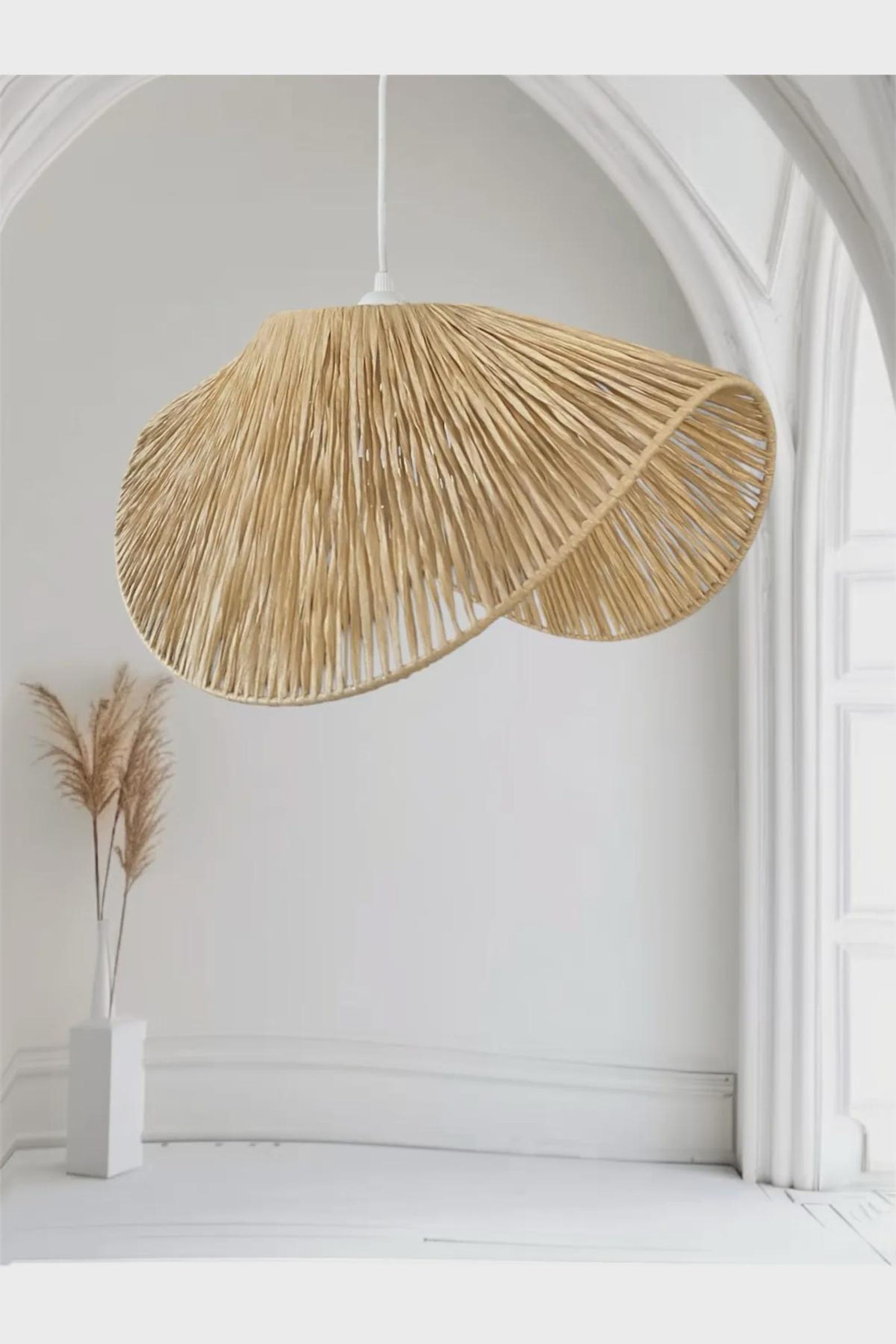 Boho Woven Ceiling Lamp, Scandinavian Style,handmade Ceiling Lamp,boho ...