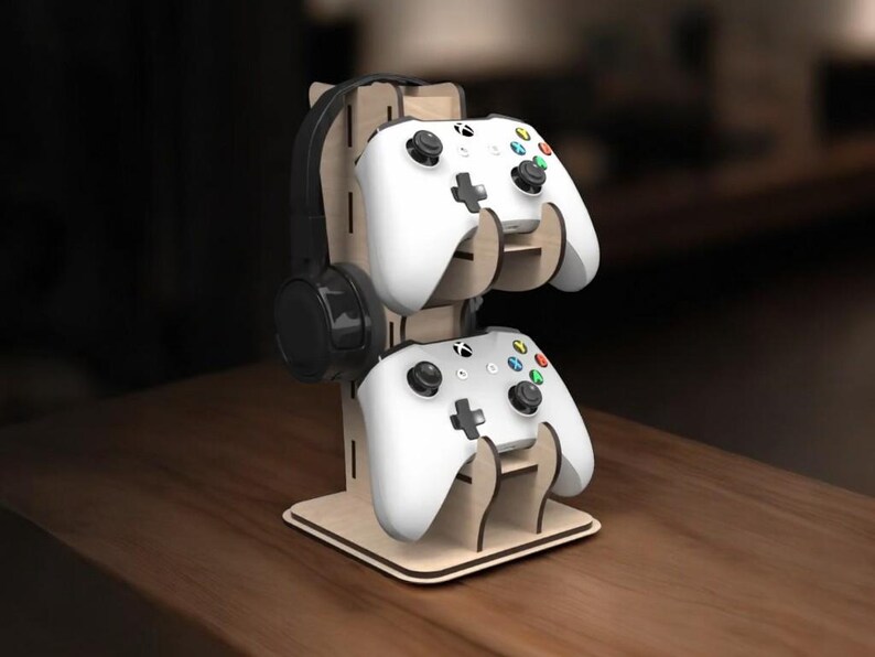 Headphones and Controller Stand, Gaming Décor, Headset Stand ...