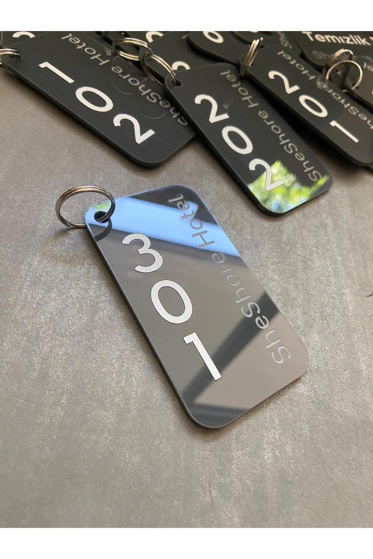 Custom Acrylic Hotel Keychain - Personalized Key Tag for Hotels ...