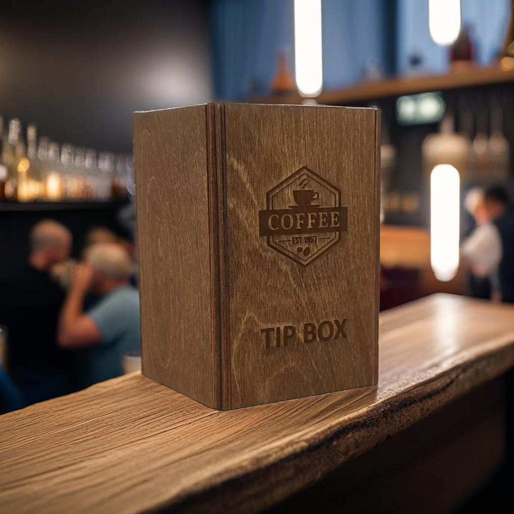 Personalized Wooden Tipping Box, Restaurant Tip Box, Custom Money Box ...