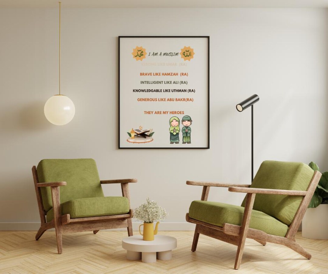 Muslim Affirmations Poster, PRINTABLE Islamic Affirmations Poster for ...