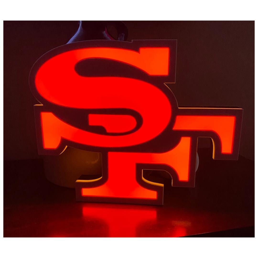 San Fransisco 49ers Illuminated Sign - Etsy