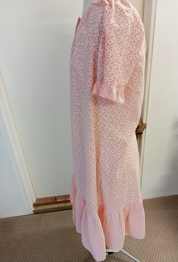 Vintage housecoat, 80s dressing gown, pockets summer … - Gem