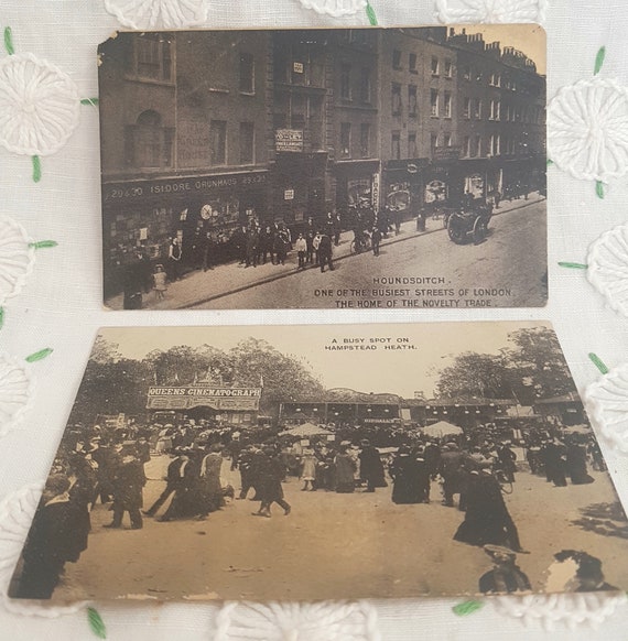 Two Sepia Postcards Edwardian Era Hampstead Heath and - Etsy