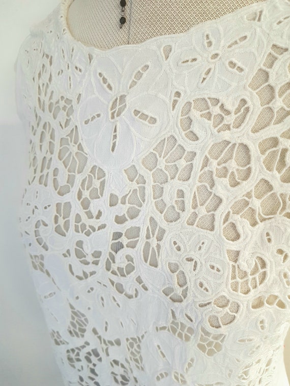 Cottagecore blouses, white lace tops, short sleeve su… - Gem