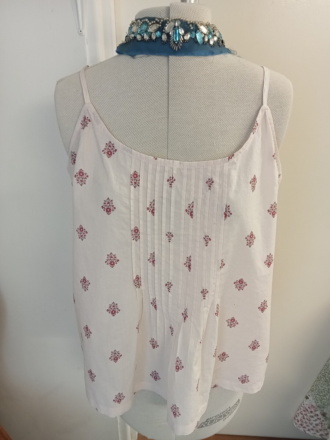Victorian Style Camisole, Floral Pattern Tops, Delicate Pintucks - Etsy