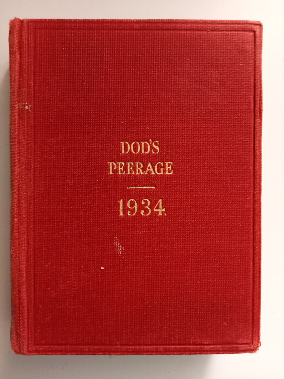 Antique Books Dods Peerage 1934 Rare Specific Book Knights - Etsy