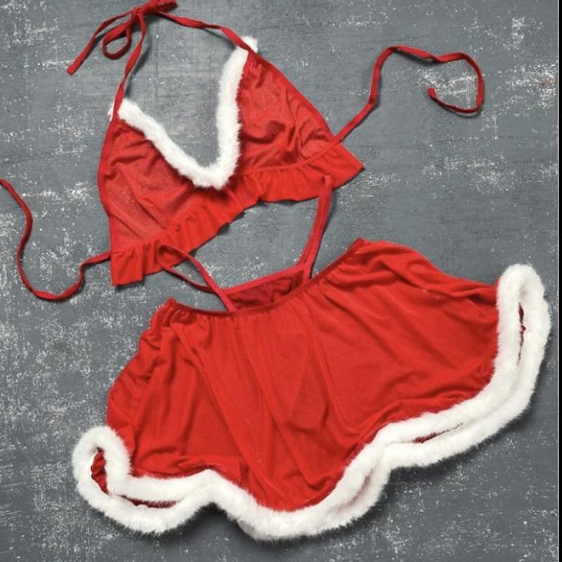 Christmas Lingerie - Etsy