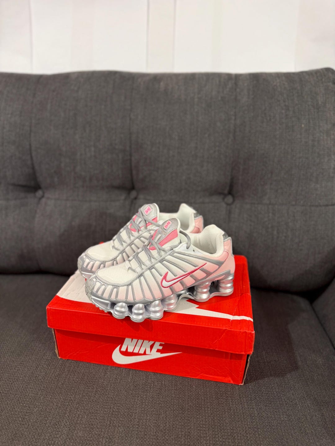 Nike Shox Custom Hand-painted in Pink, Sizes 36-37-38-39, Unique ...