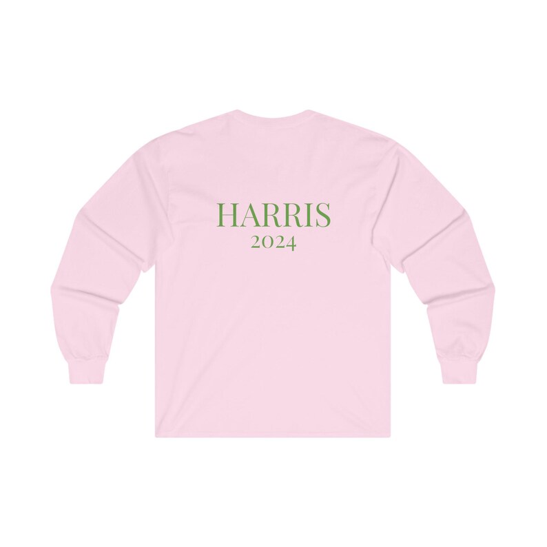 Alpha Kappa Alpha Voting Kamala Harris Long Sleeve Tee, Unisex Cotton ...