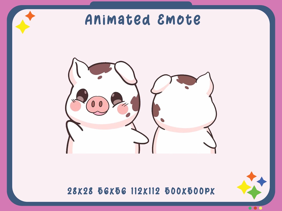 White Pig Bye Bye and Walk Away Animated Twitch Youtube Kick Discord ...