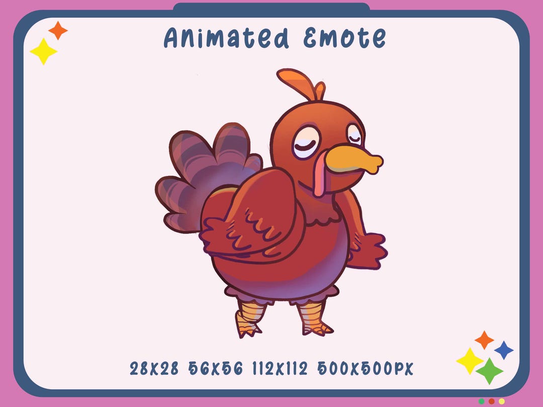 Turkey Shake Animated Twitch Youtube Kick Discord Emote, Turkey ...