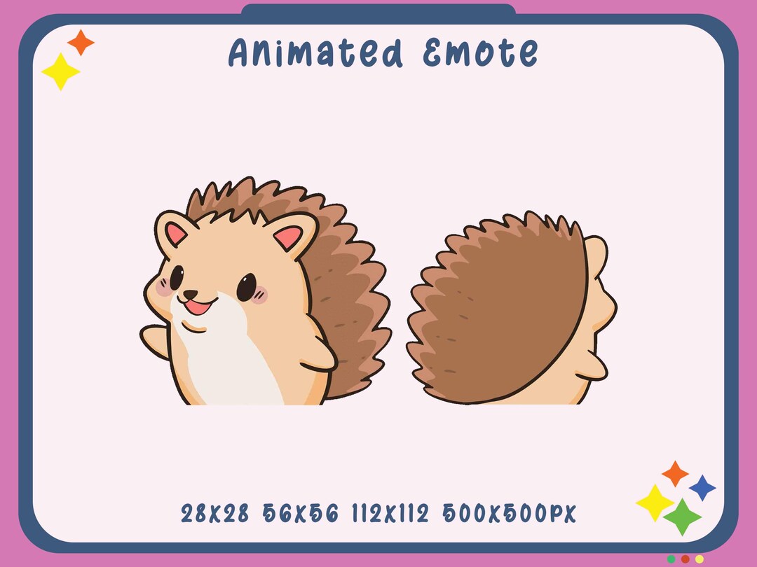 Hedgehog Bye Bye and Walk Away Animated Twitch Youtube Kick Discord ...