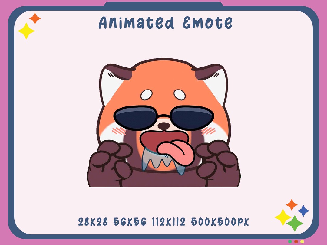 Red Panda Shady Emote: Animated Lewd Emoji (digital Download) - Etsy