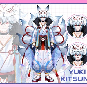 Vtuber Male Kitsune Model - Etsy