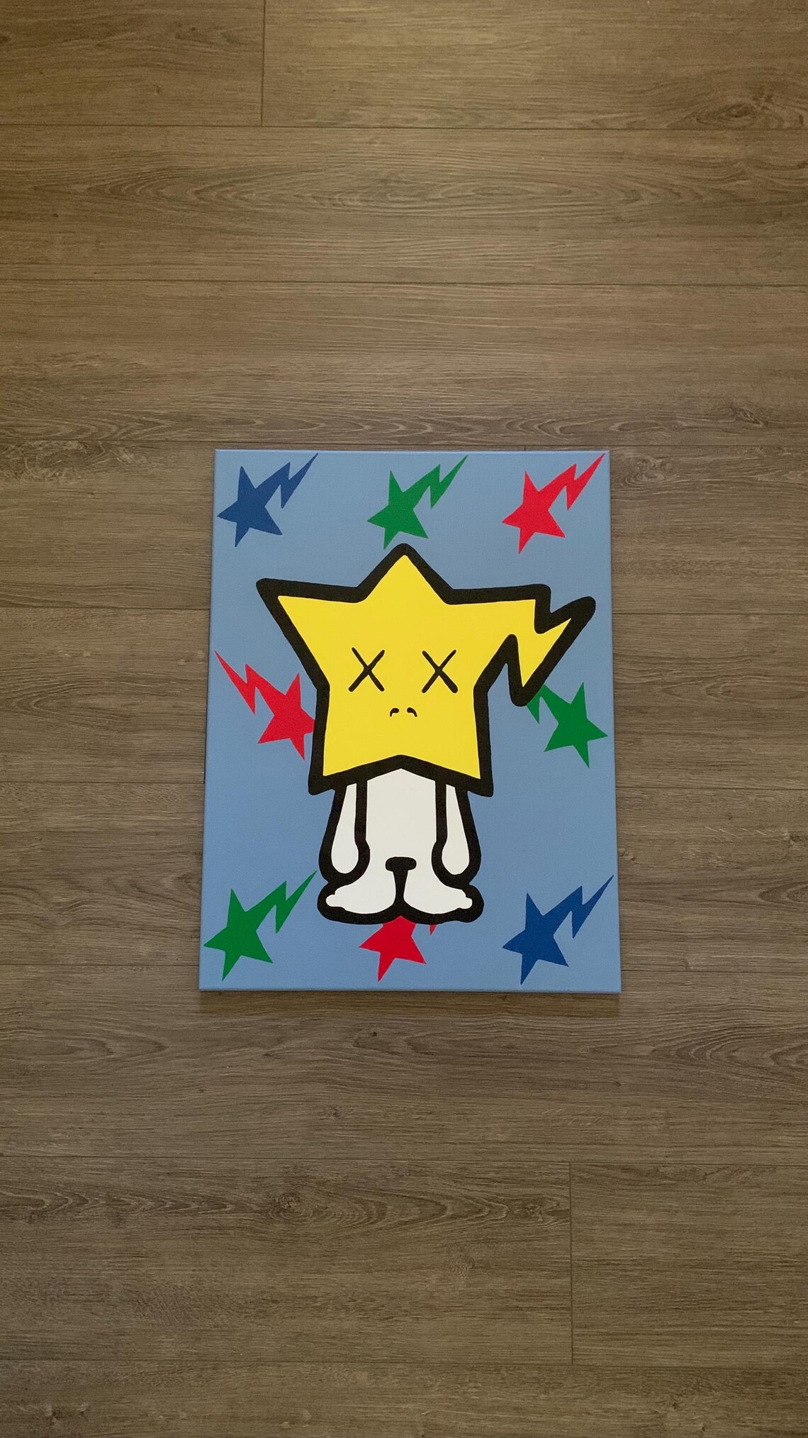 Bape X Kaws Star Painting - Etsy