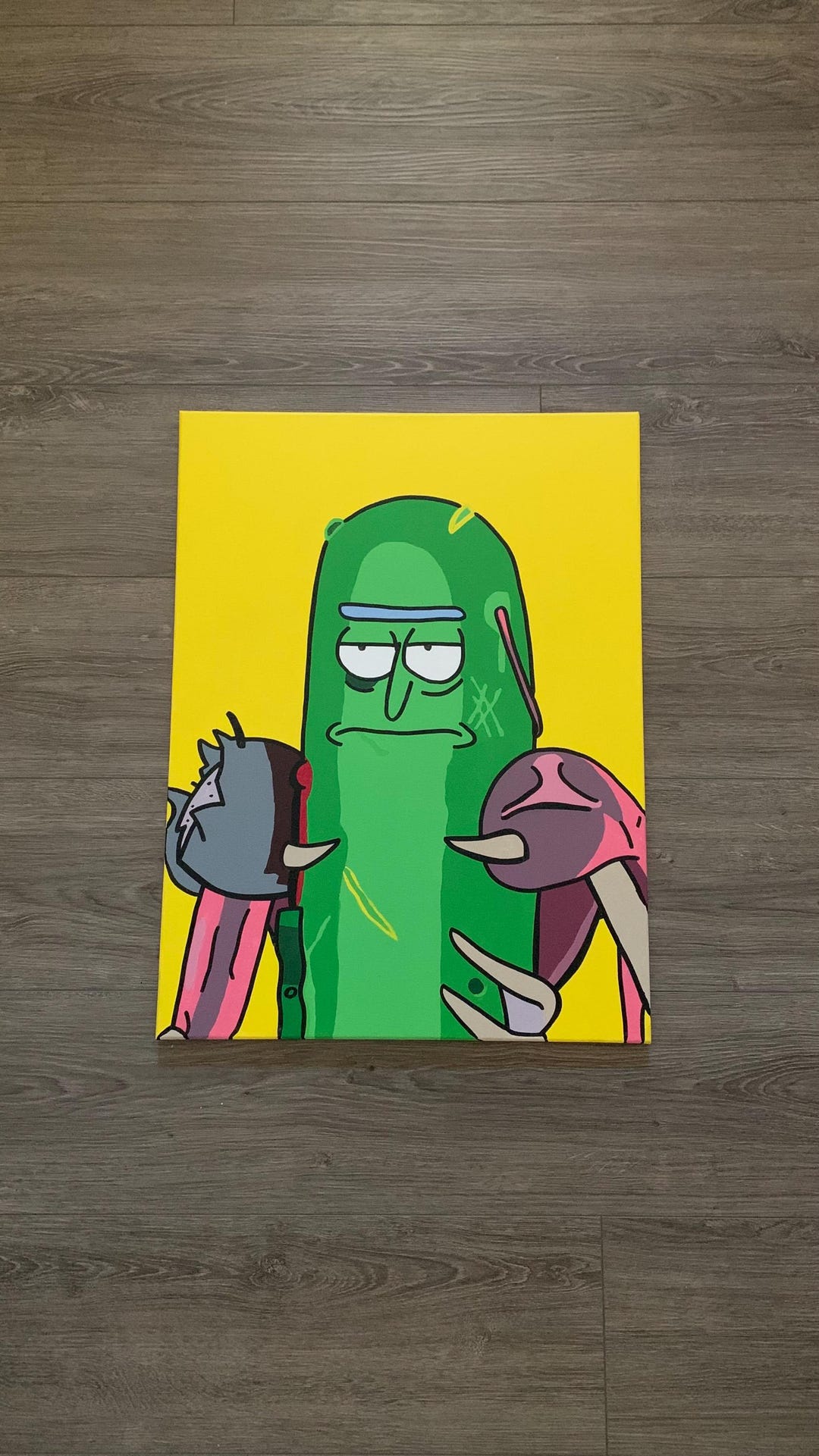 Pickle Rick Painting - Etsy