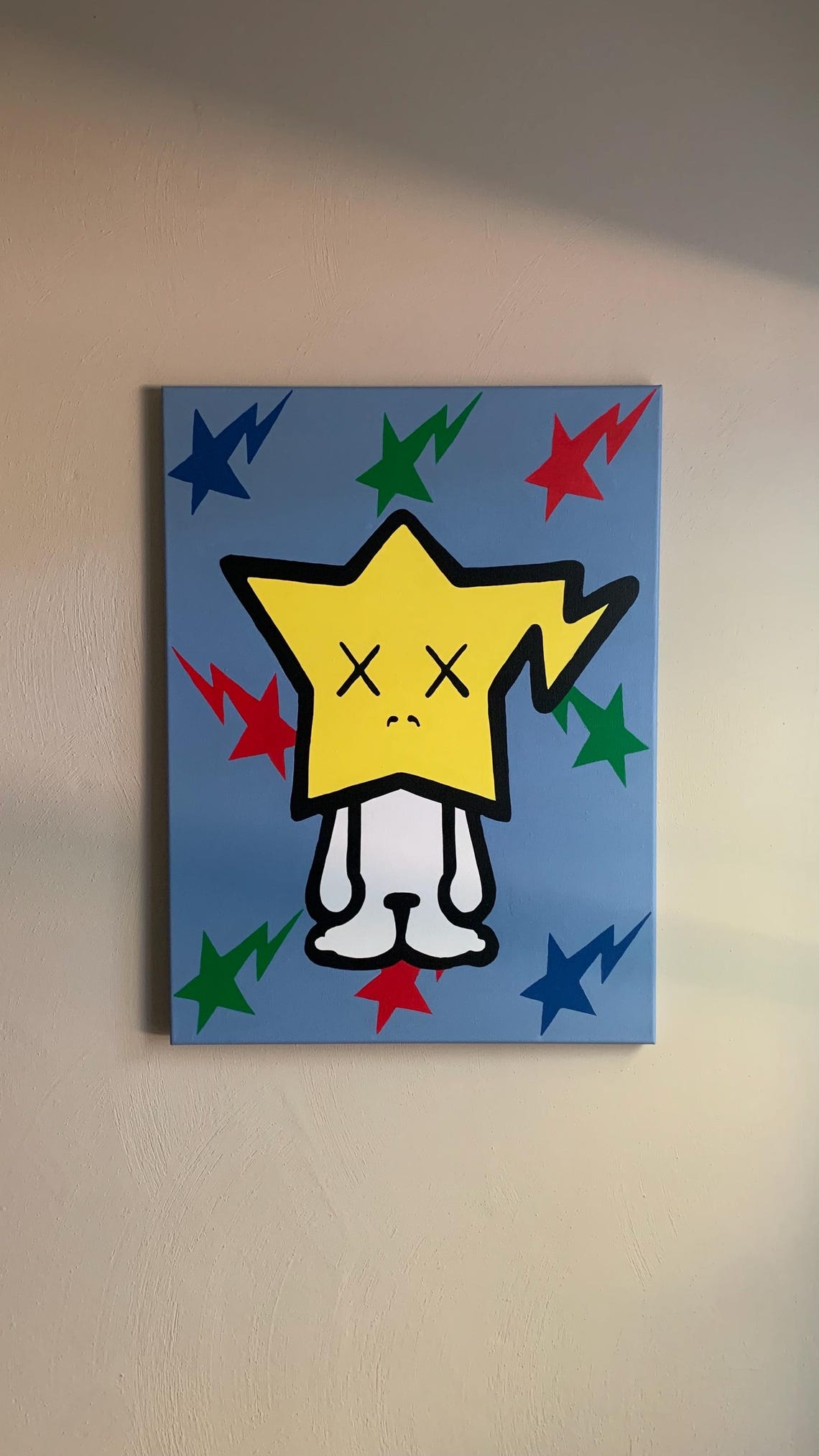Bape X Kaws Star Painting - Etsy