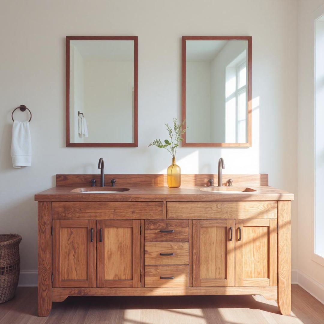 Solid Cedar Vanity | Modern Vanity | | Barn Vanity | Solid Wood Top ...