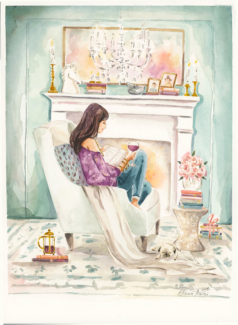 Custom Portrait Illustration Watercolor Painting Fashion - Etsy