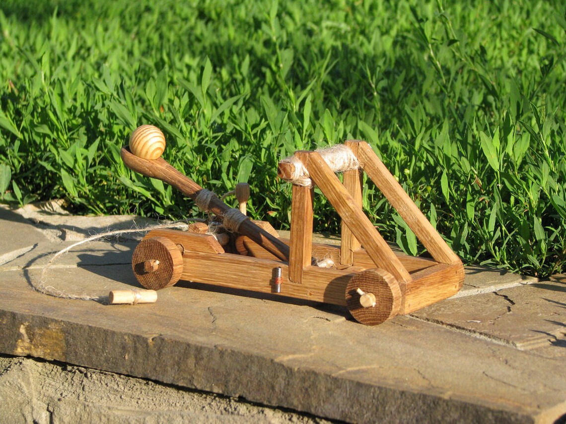 Medieval Catapult / Wooden Toy | Etsy