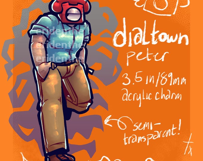 DIALTOWN Peter Acrylic Keychain | 3.5 in / 88.9 Mm - Etsy