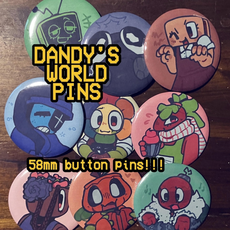 Dandy World Pins - Etsy