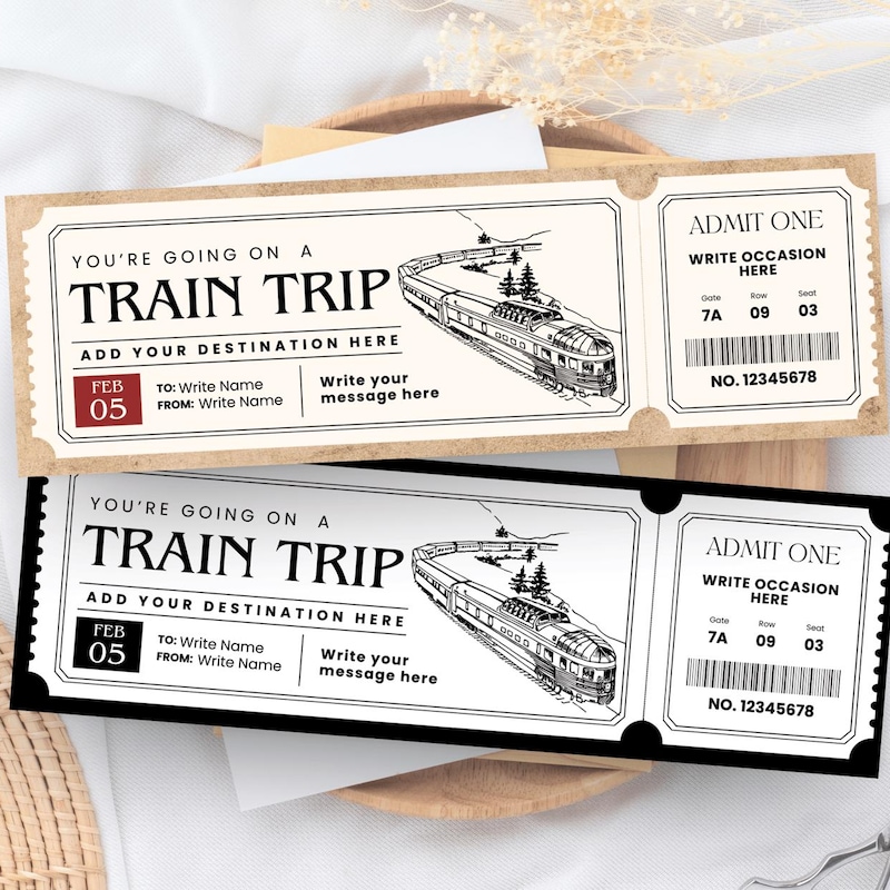 Book My Train Tickets - Etsy Canada