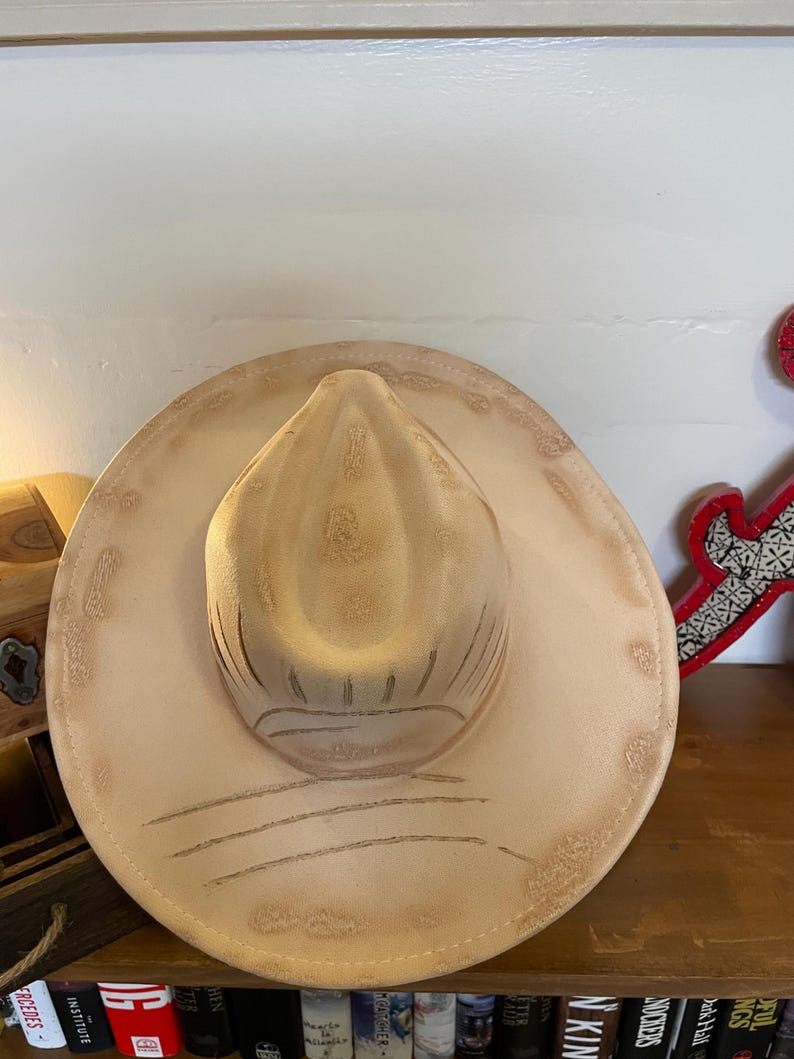 Custom Burned Cowboy Hat. - Etsy