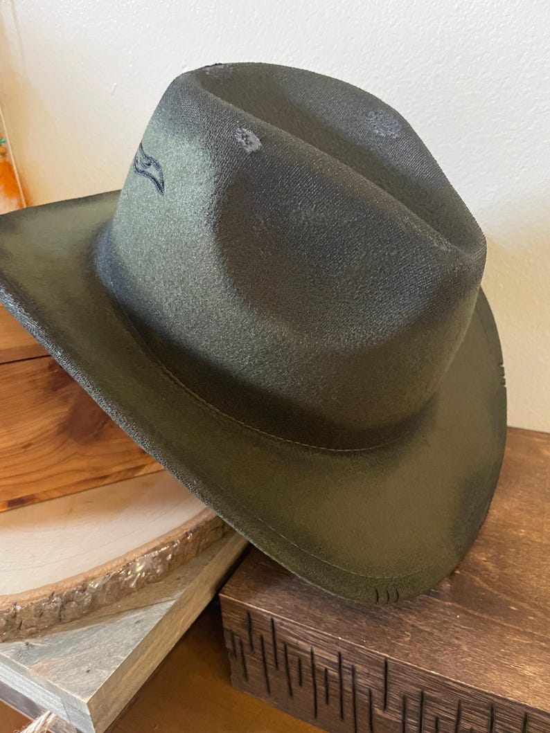 Custom Hand Burned Cowboy Hat - Etsy