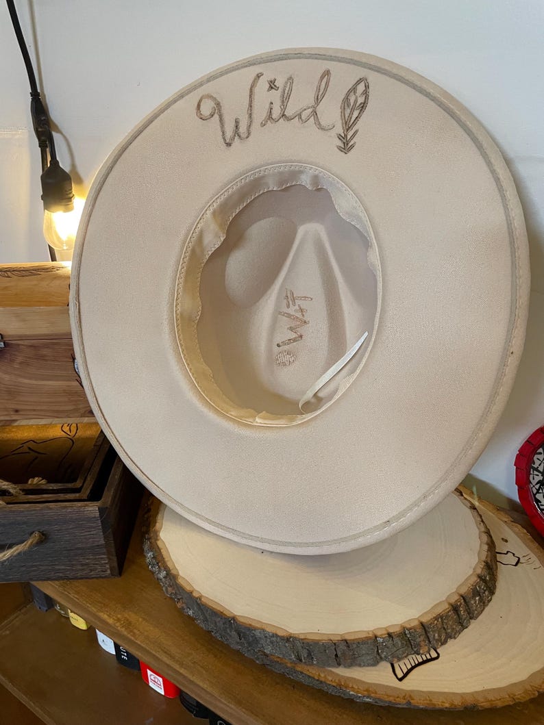 Custom Burned Cowboy Hat. - Etsy
