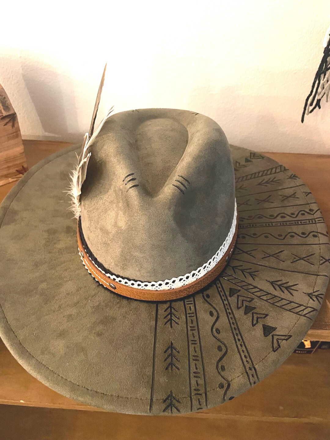 Custom Hand Burned Cowboy Hat - Etsy