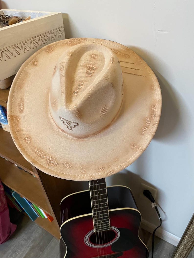 Custom Burned Cowboy Hat. - Etsy