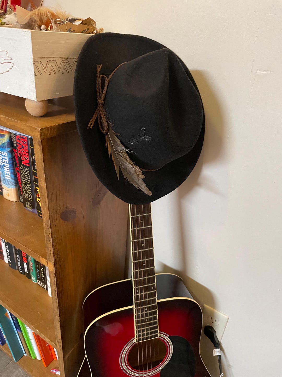 Hand Burned Cowboy Hat With Decor - Etsy