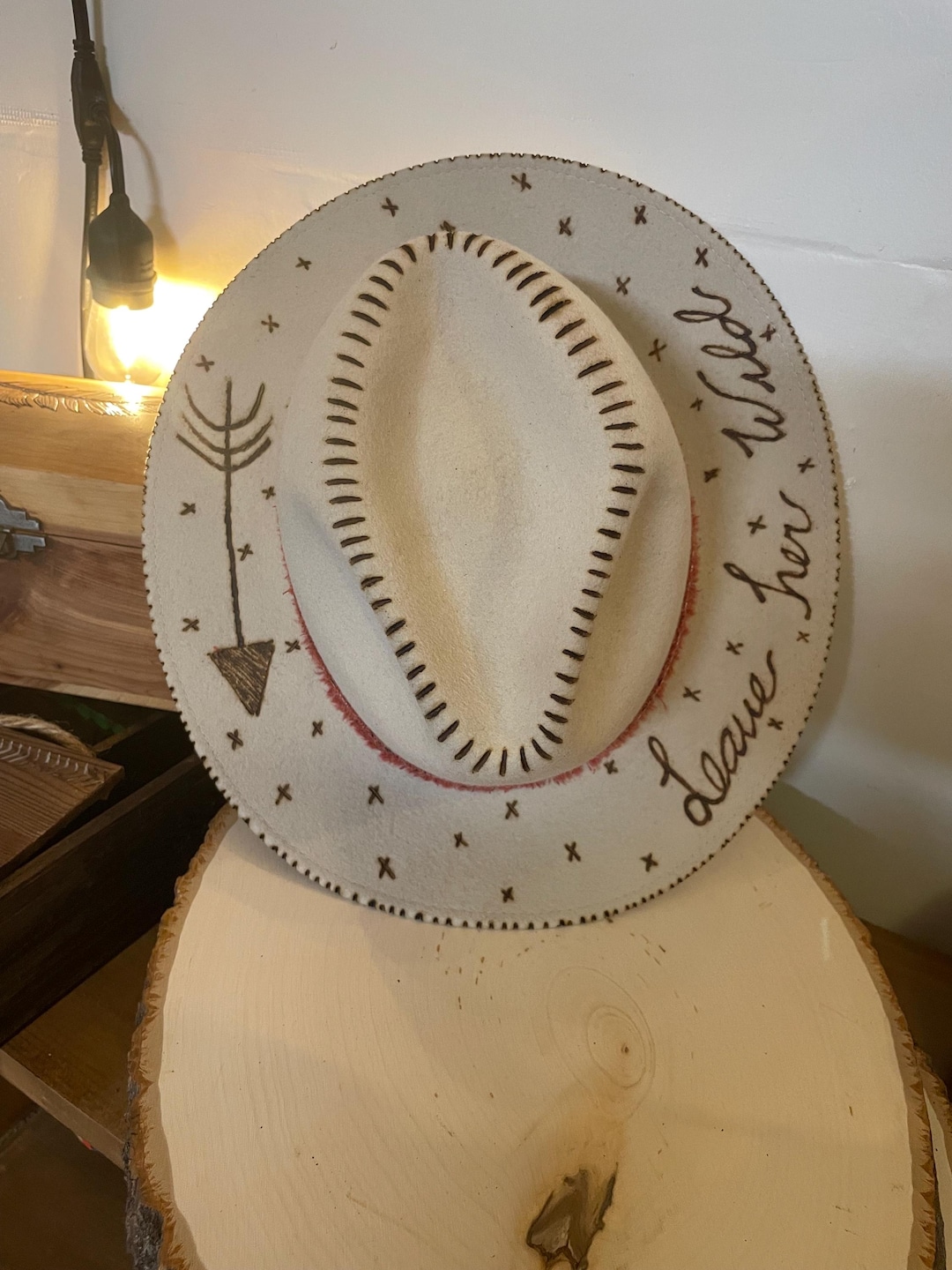 Custom Hand Burned Cowboy Hat - Etsy