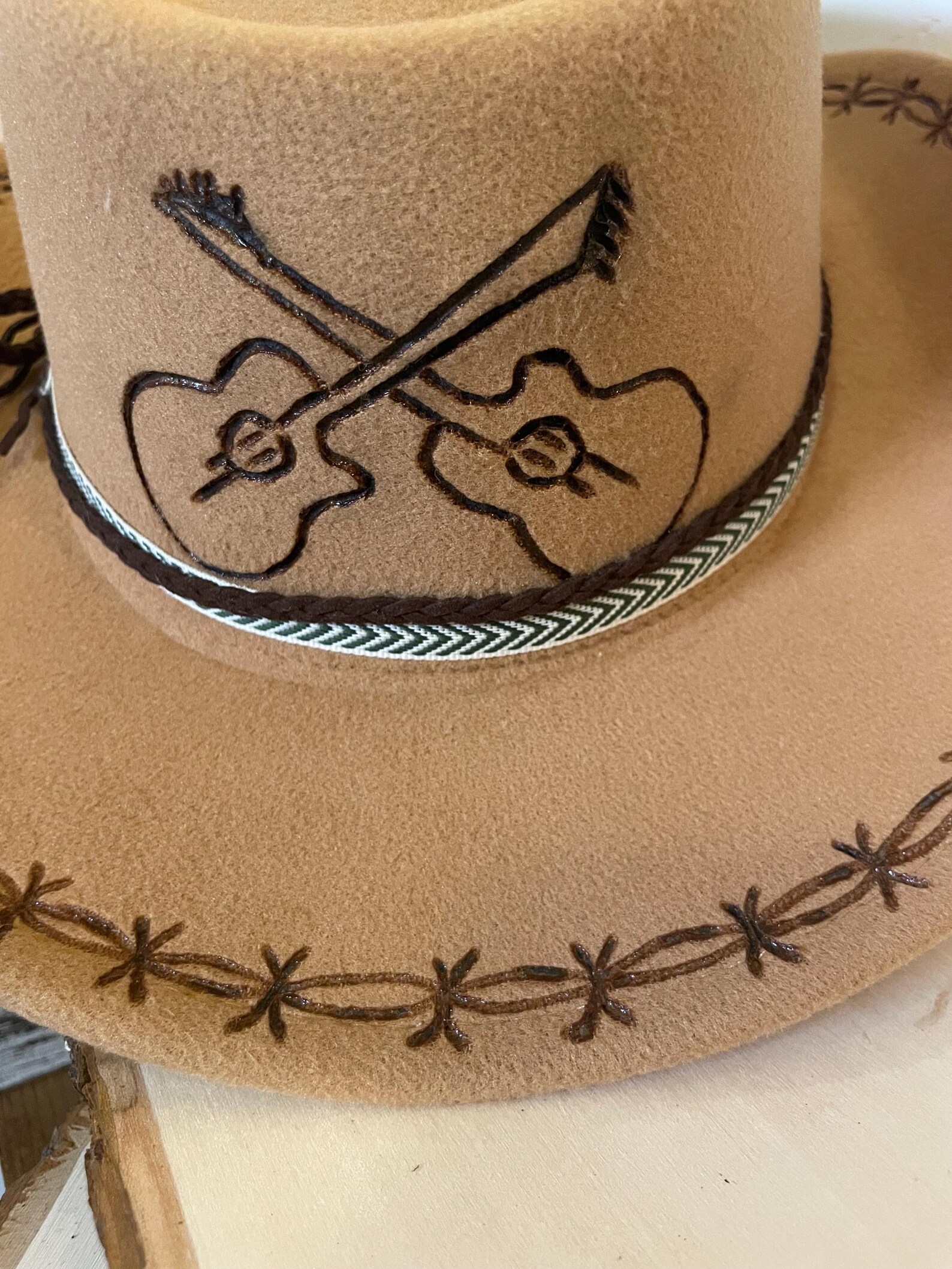 Hand Burned Cowboy Hat - Etsy