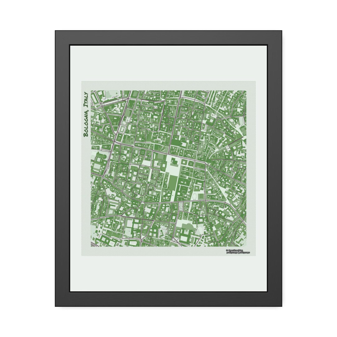 Botanical Custom Map Poster Personalized Location Wall Art, Organic ...