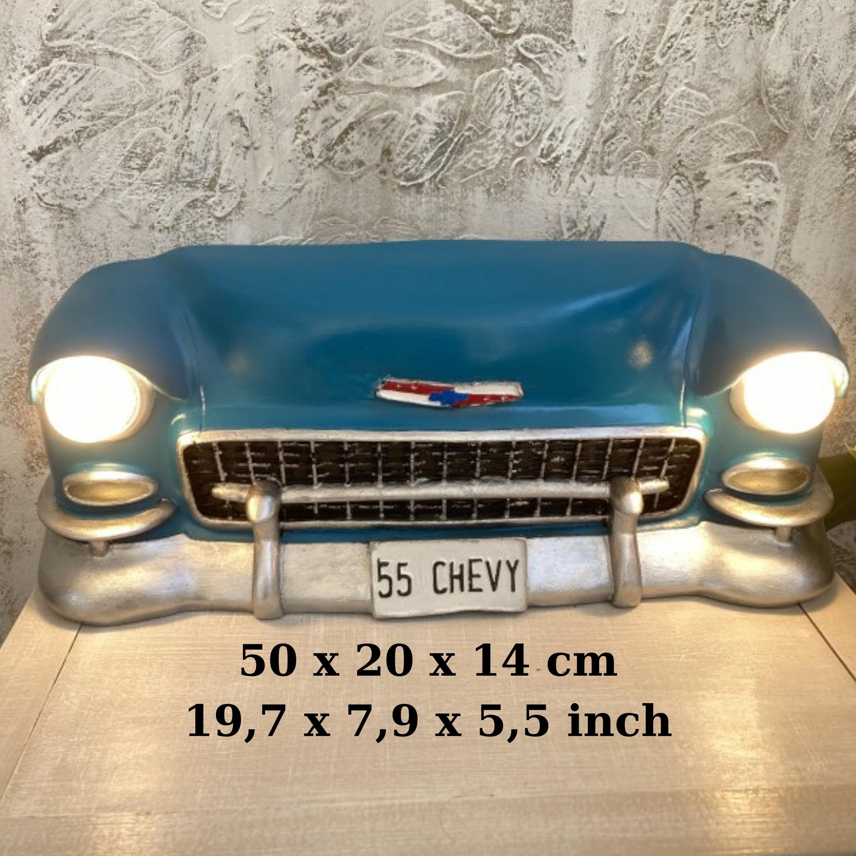 Illuminated Chevy Car Wall Decor: Hand-painted Polyester Sculpture - Etsy