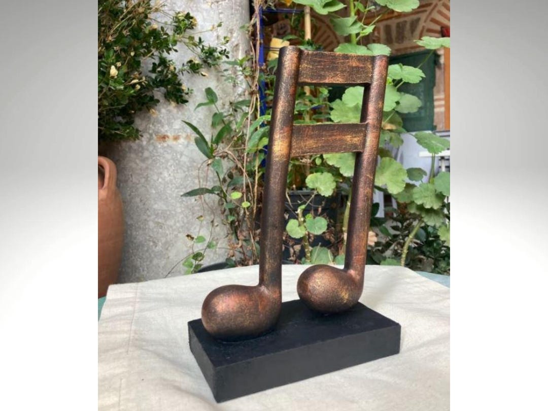 Musical Note Sculpture Music Statue, Music Note Decor, Art for Home ...