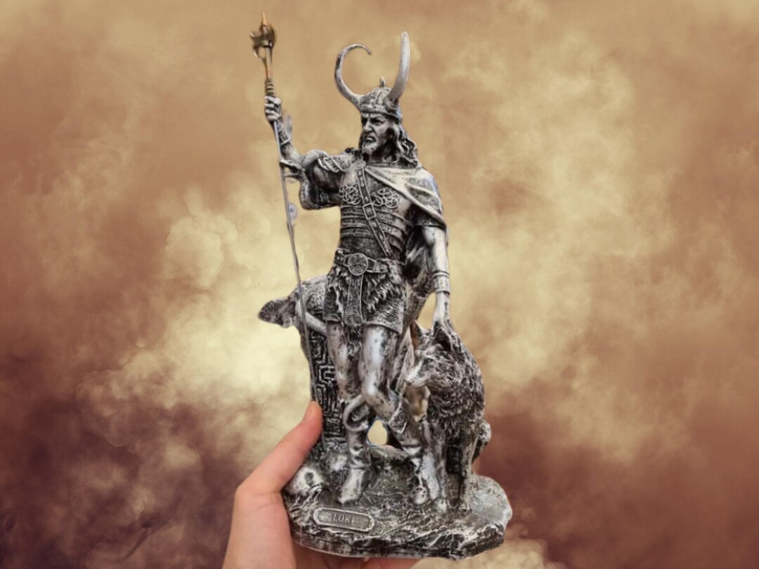 12.2 Loki Statue, Loki Sculpture, Viking Statue, Viking God of Mischief ...
